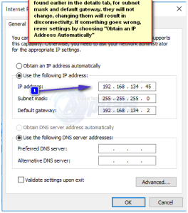FIX: Steps to Reset and Change IP Address