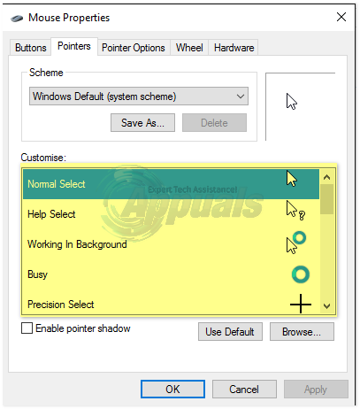 How to: Change Your Cursor/Pointer in Windows 10
