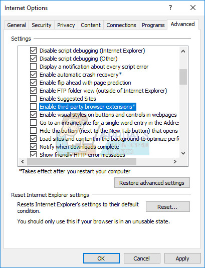 Fix: Internet Explorer has stopped working - Appuals.com