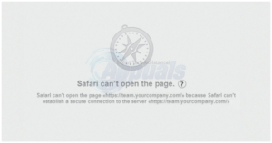 Fix: Safari can’t establish a secure connection to the server