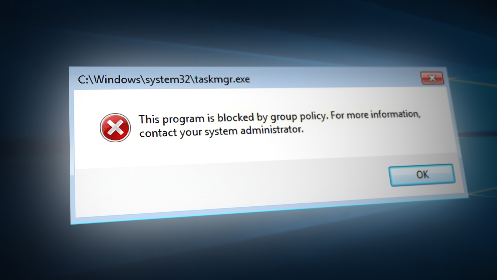 Fix: Group Policy Blocked Windows Defender 'Error 0x800704ec'