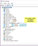 How to Fix Missing 'Sound, Video and Game Controllers' in Device Manager