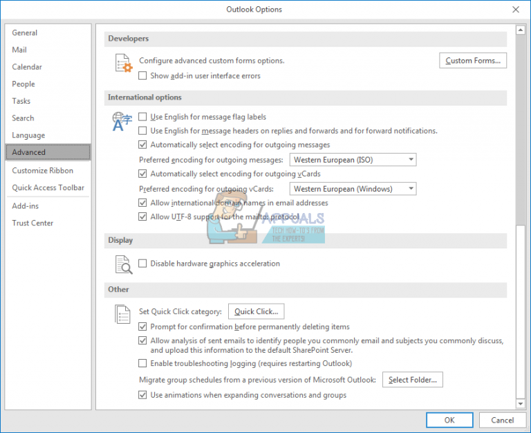 Fix: Outlook 2016 Slow on Windows 10