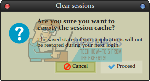 How to Clear Out Xfce4 Sessions