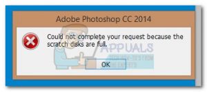 How to Fix Photoshop Error 'scratch disks are full'