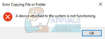 Fix: A Device Attached to the System is Not Functioning