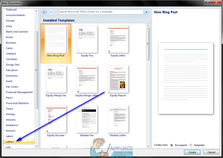 How to Type a Letter Using Microsoft Word