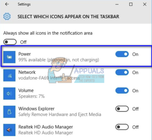 Fix: Power/Battery Icon Missing Windows 10