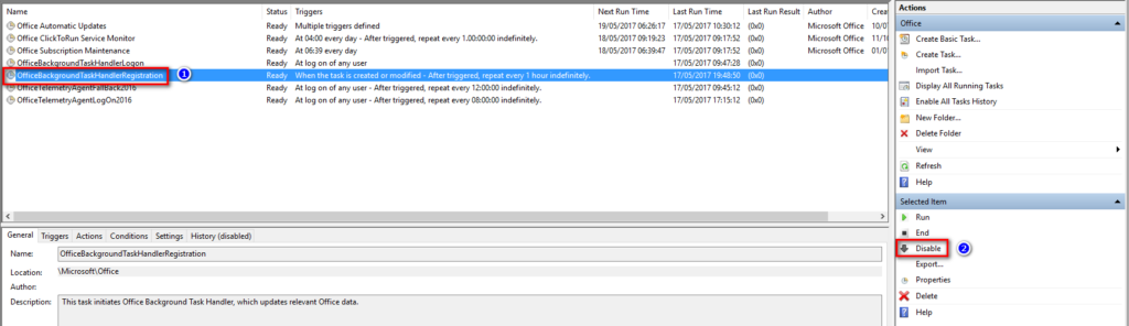 6 Methods to 'Disable Office Background Task Handler pop up'
