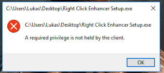 Fix: Required privilege is not held by the client (on Executables ...