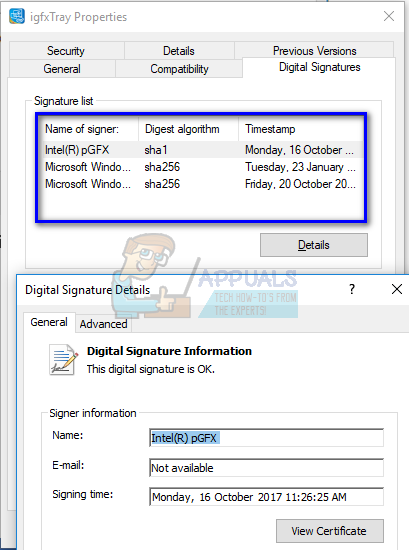What is igfxtray.exe and why does it runs on start up?