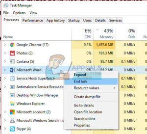 Fix: File is Open in another Program - Appuals.com