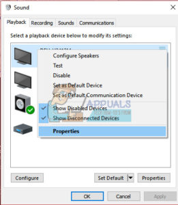 Fix: AMD High Definition Audio Device not Plugged in