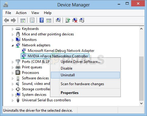 Fix: NVIDIA nForce Networking Controller not Working