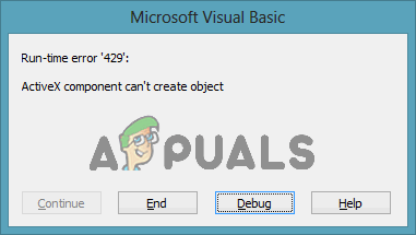 How to Fix Runtime Error 429 on Windows 10 and Earlier Versions - Appuals.com