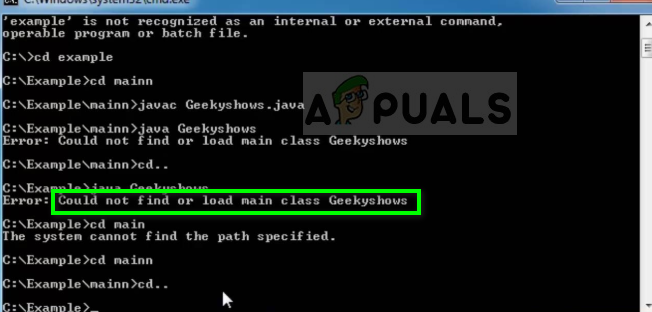 Fix: Could not find or load main class - Appuals.com
