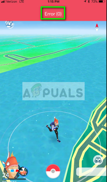 Fix: Pokemon GO Error 0 - Appuals.com