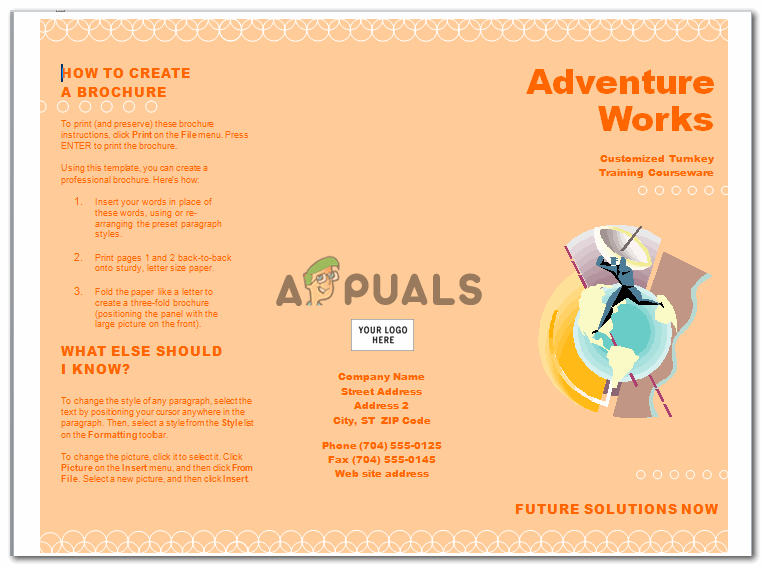 How to Make a Flyer in MS Word? - Appuals.com