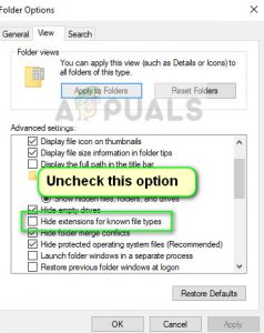 How to Change File Type in Windows 10 - Appuals.com