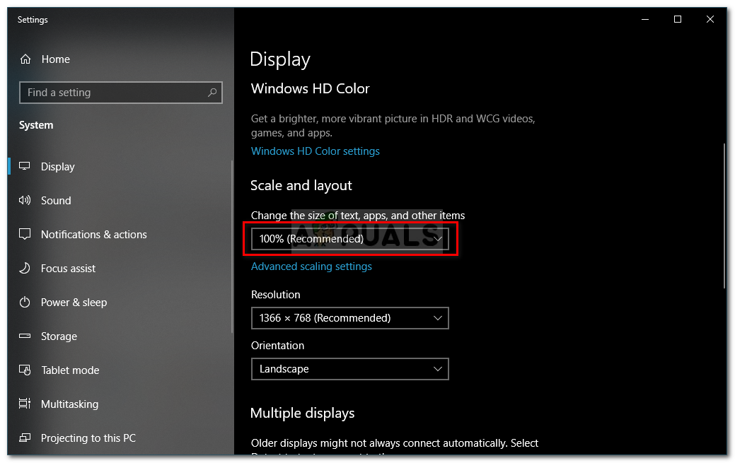Fix: Monitor not Displaying Fullscreen on Windows 10 - Appuals.com Fix: Monitor not Displaying Fullscreen on Windows 10 - Appuals.com