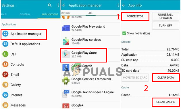 Fix: Google Play Error Code 491 - Appuals.com