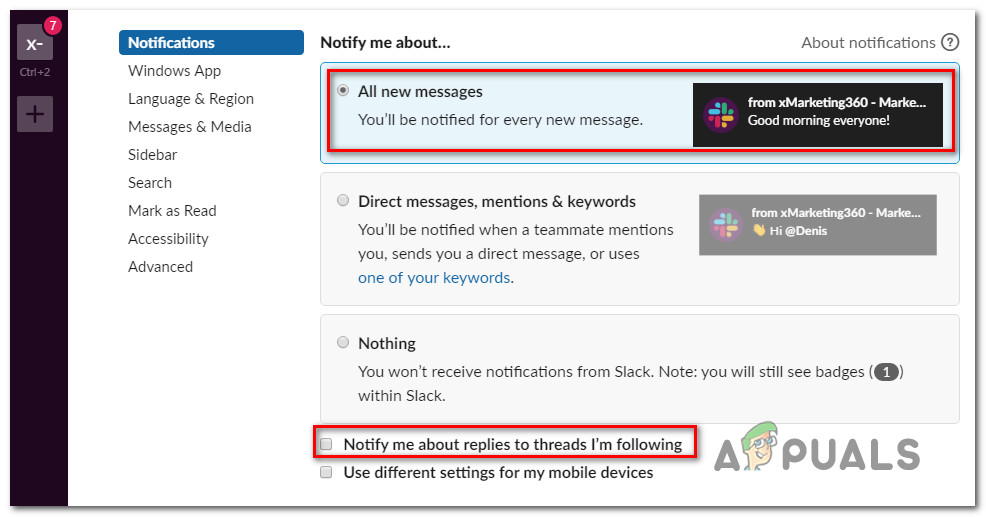 Fix Slack Notifications Not Working