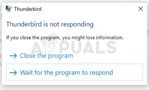 Fix: Thunderbird not Responding on Windows - Appuals.com
