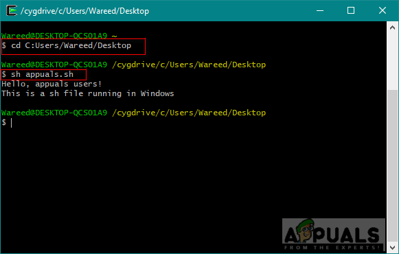 How to Execute SH Files on Windows - Appuals.com