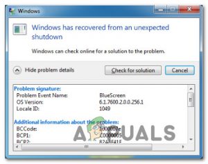 How to Fix BCCode (BSOD) 1000007e Error