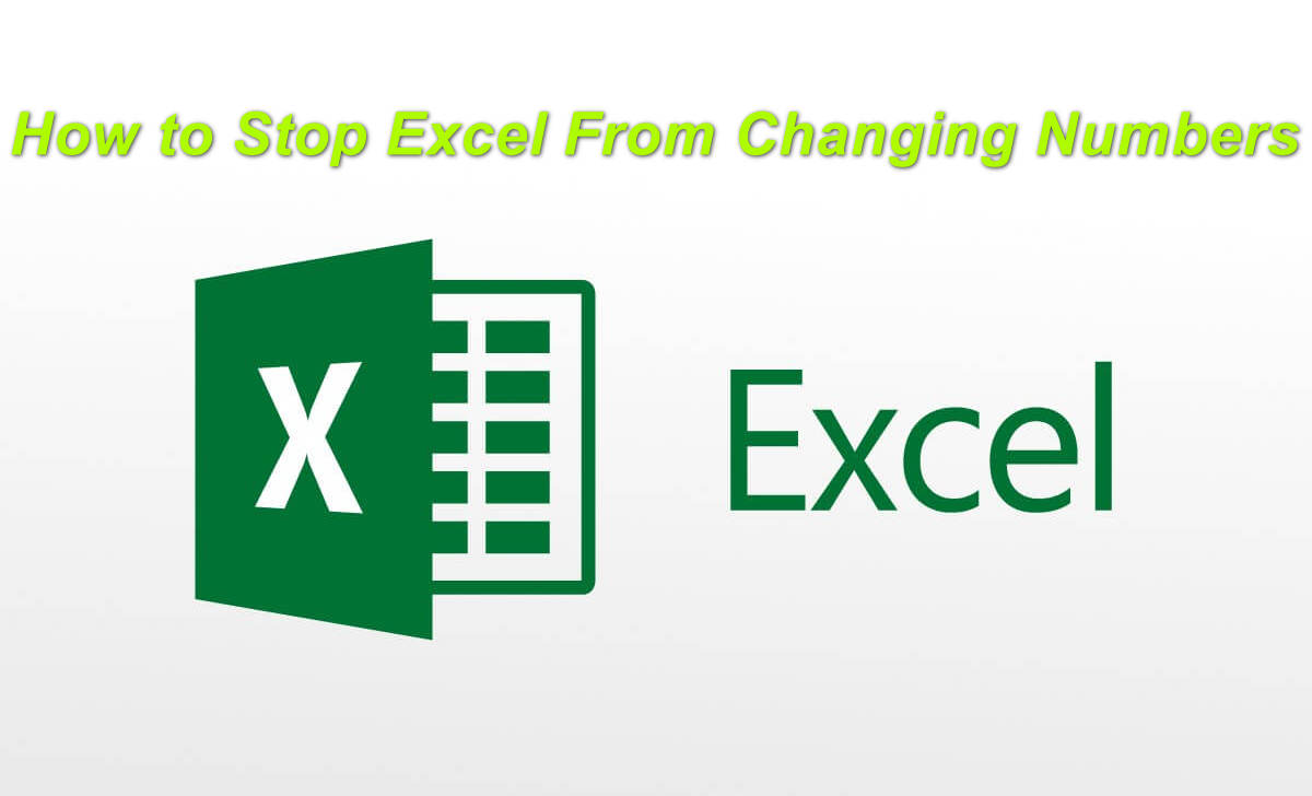 How to Stop Excel From Changing Numbers? - Appuals.com How to Stop Excel From Changing Numbers? - Appuals.com