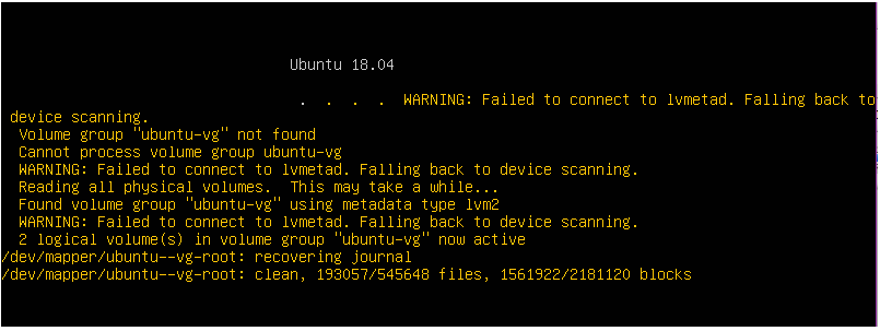 How to Fix &#039;Failed to Connect to lvmetad&#039; Error on Ubuntu?