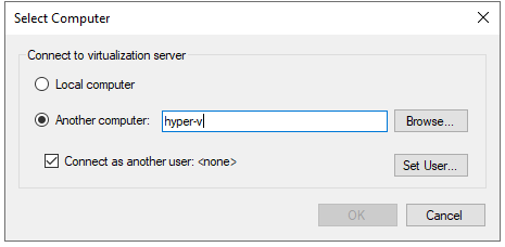Hyper-V 2019 Core Remote Management