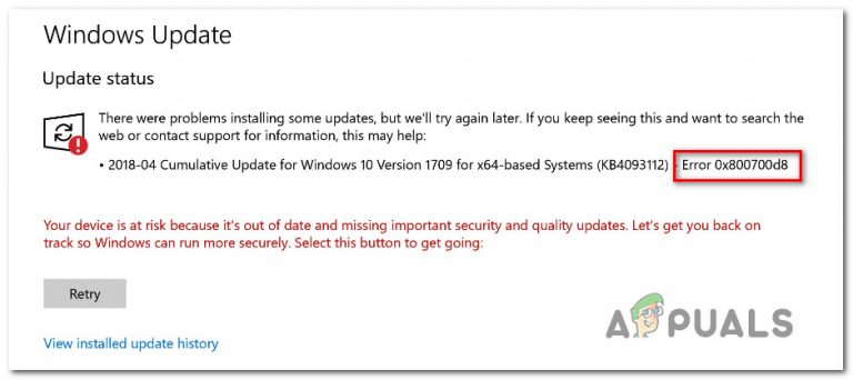 How to Fix Error 0x800700d8 on Windows?