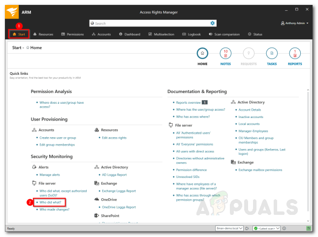 How to Manage User Access using Access Rights Manager?