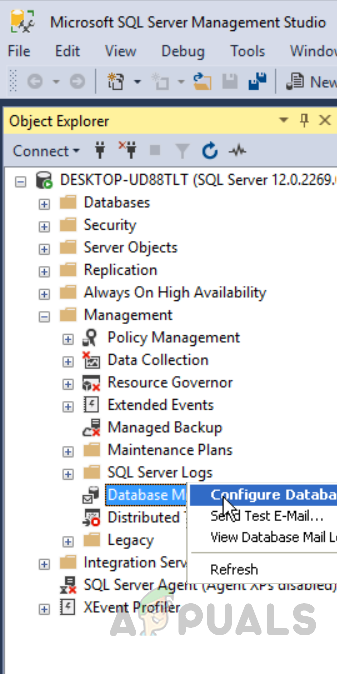 How to Setup Database Mail in SQL Server using Gmail? - Appuals.com