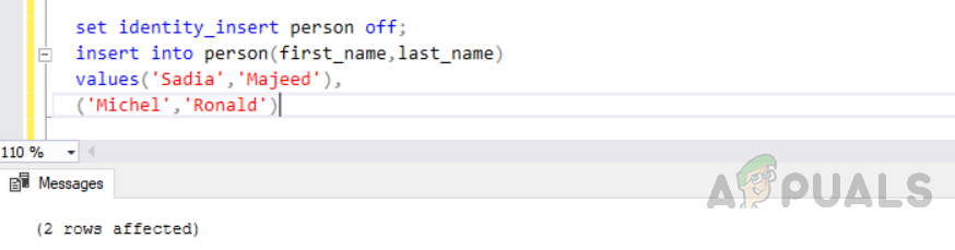 How To Fix The Error Cannot Insert Explicit Value For Identity Column In Table When Identity