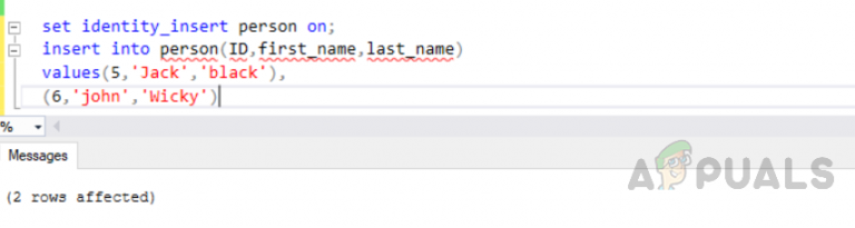 How To Fix The Error Cannot Insert Explicit Value For Identity Column In Table When Identity