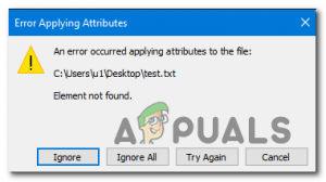 Fix 'Error Occurred Applying Attributes to the File' on Windows ...