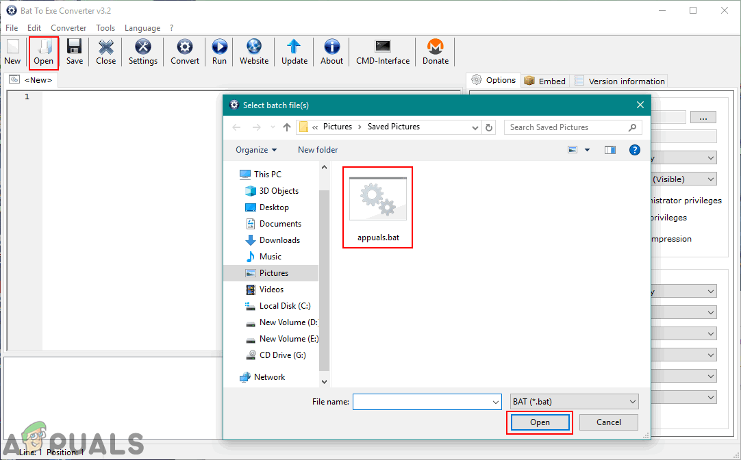 Converting Batch Files .BAT to Executables .EXE