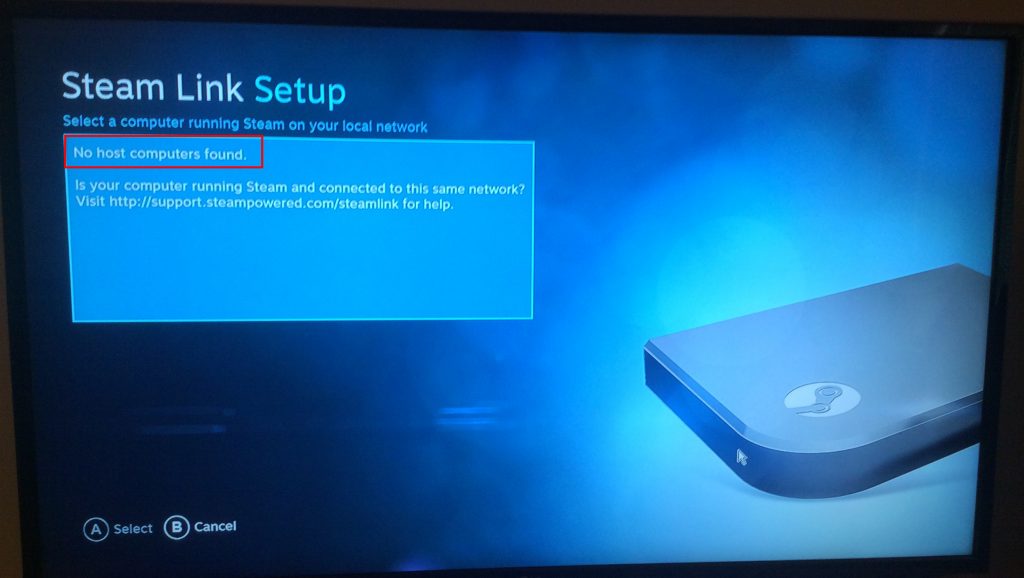 Fix: Steam Link Setup 'No Host Computers Found' - Appuals.com
