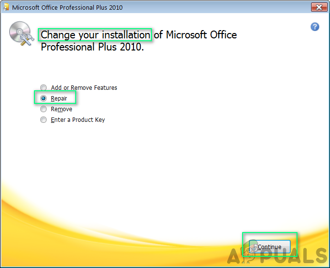 Fix: Office Background Installation Ran into a Problem