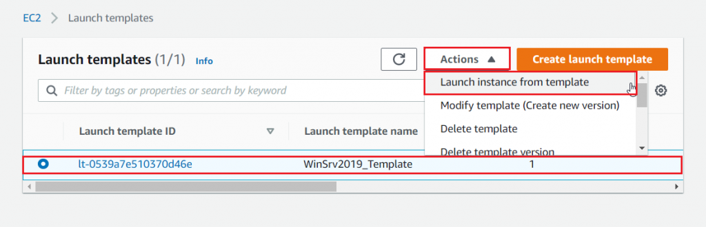 How to Create a template from Amazon EC2 Instance