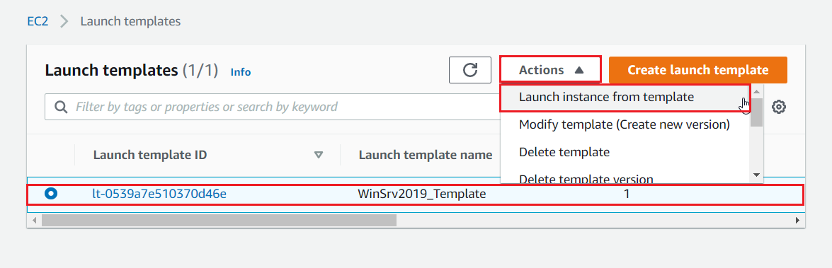 How to Create a template from Amazon EC2 Instance