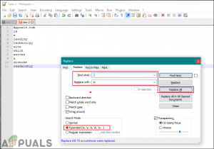 Find and Replace String/Character/Symbol with a New Line in Notepad++ ...