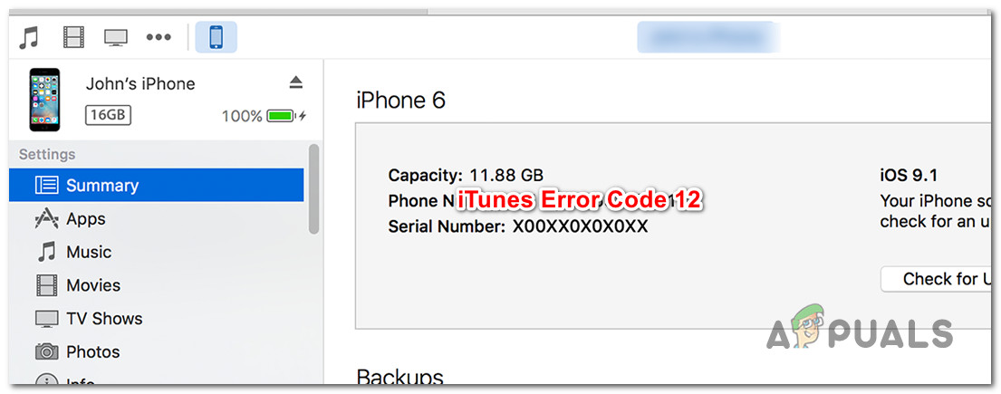 How to Fix iTunes Error Code 12 - Appuals.com