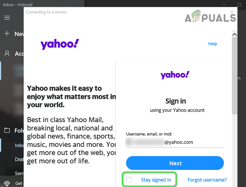 Fix: Error Code 0x8019019a when setting up Yahoo Mail in Windows 10 ...