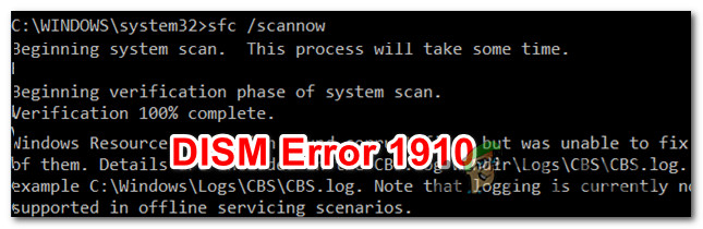 How to Fix Error Code 'DISM Error 1910'