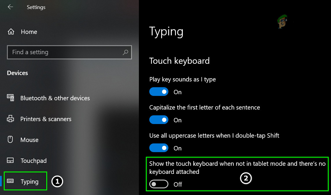 Fix: On Screen or Touch Keyboard Changed from Black to White - Appuals.com