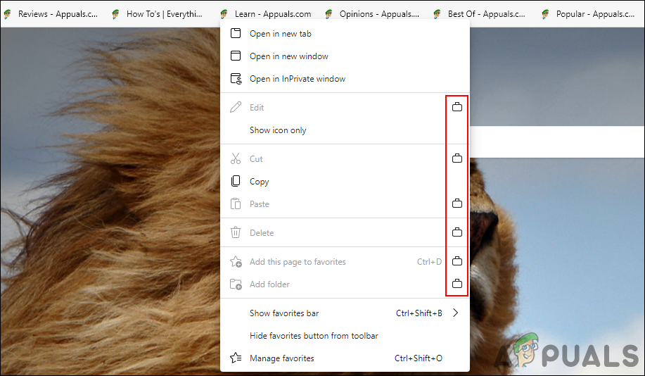 How to Prevent Changes to Favorites on Microsoft Edge? - Appuals.com