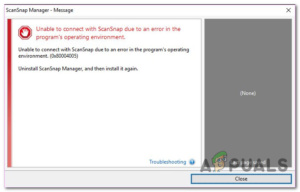 How to Fix 'Unable to connect with ScanSnap' Error - Appuals.com